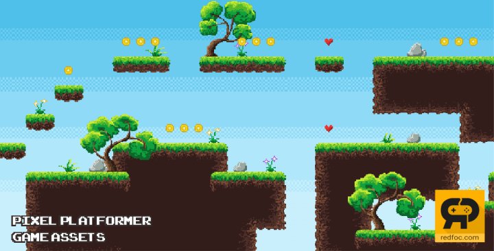 Pixel Platformer Game Assets 1 – RedFoc